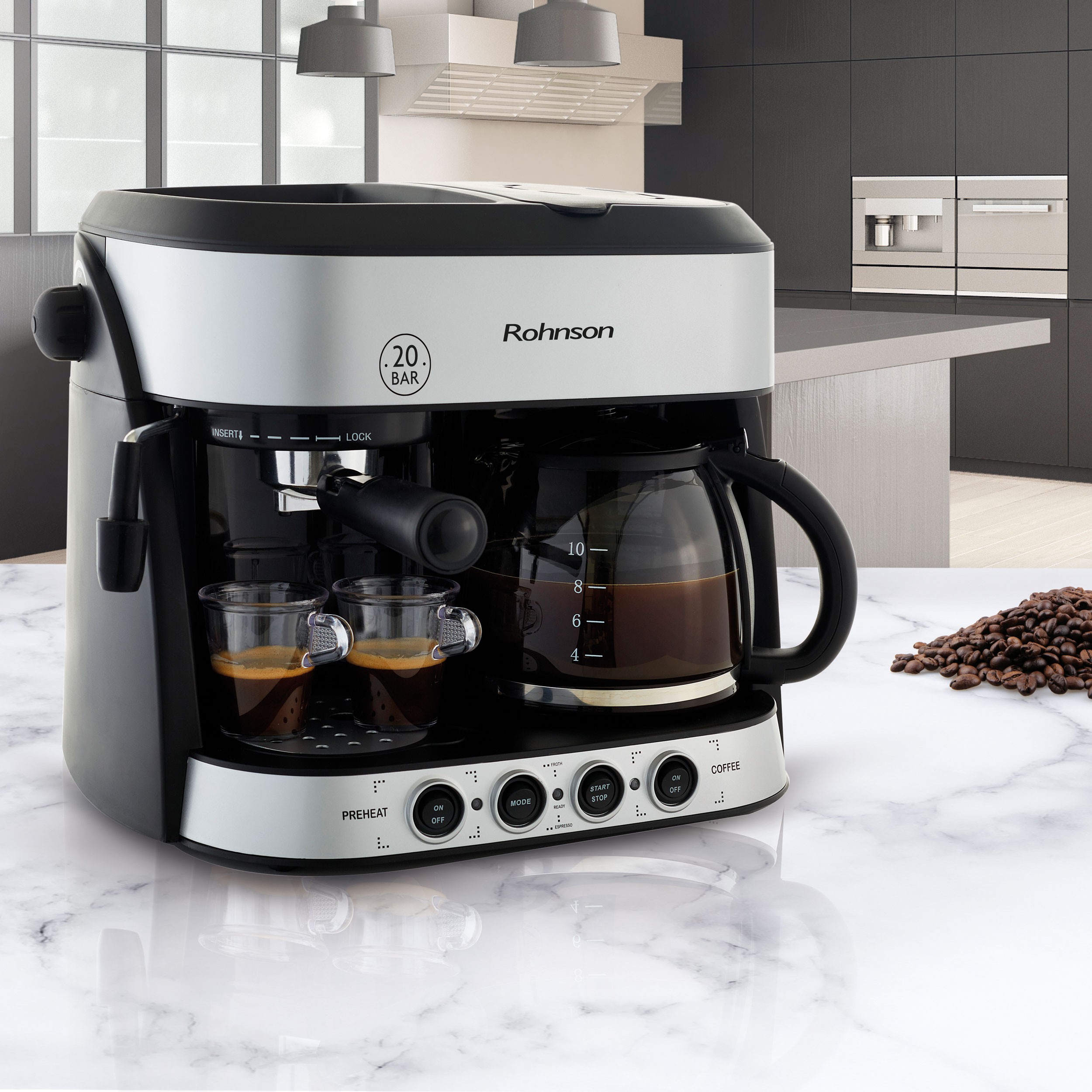 ΚΑΦΕΤΙΕΡΑ ESPRESSO ΓΑΛΛΙΚΟΥ MOD R-974 ROHNSON ΚΑΦΕΣ-ΧΥΜΟΙ-ΡΟΦΗΜΑΤΑ ...