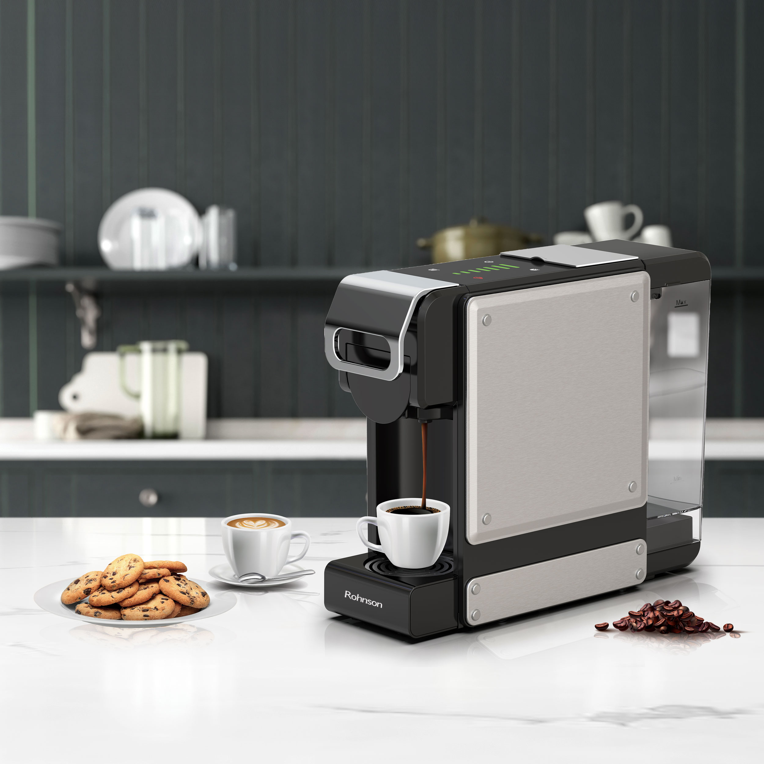 ΚΑΦΕΤΙΕΡΑ MULTI CAPSULE COFFEE MAKER R-98044 ROHNSON ΚΑΦΕΣ-ΧΥΜΟΙ ...